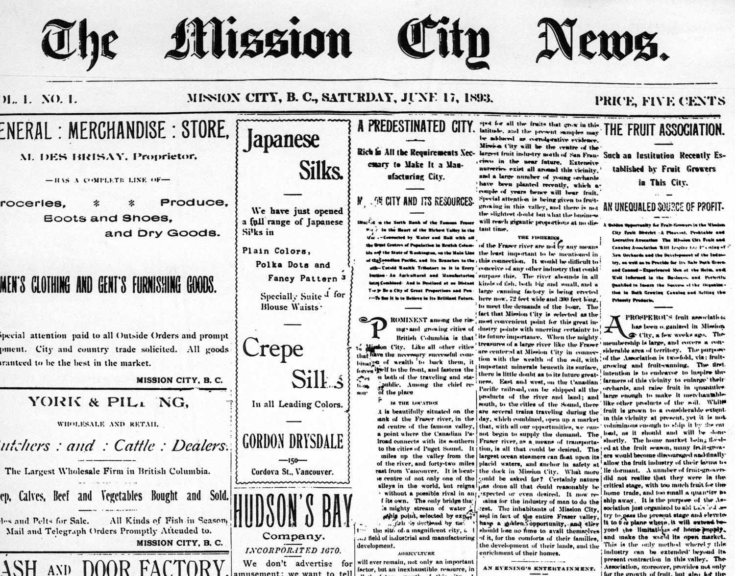 Local Newspapers - Mission Community Archives